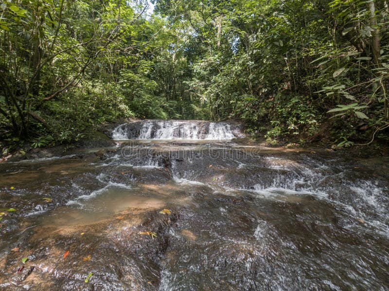 Waterfall Inside the Mountains of Panama Stock Image - Image of america ...