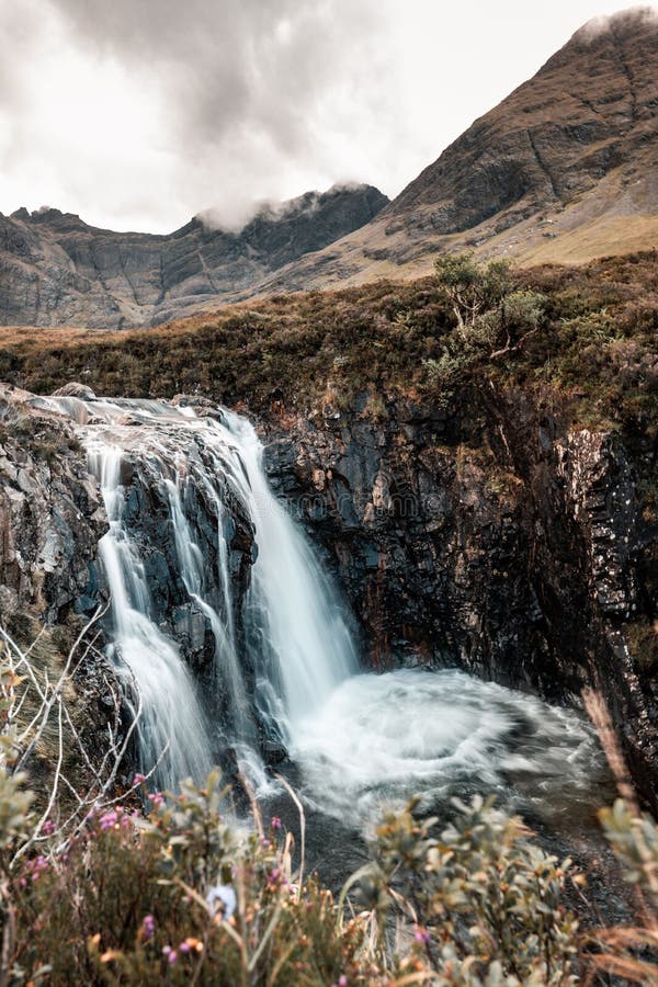 Waterfall on the Isle of Skye in Scotland Stock Image - Image of nature ...