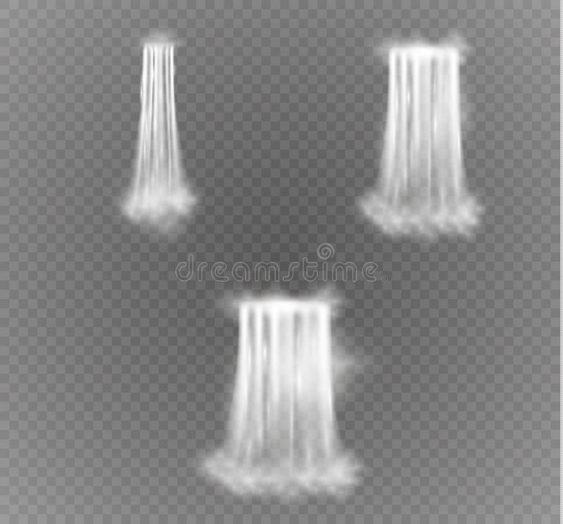 Waterfall, Isolated on Transparent Background.vector Illustration Stock ...
