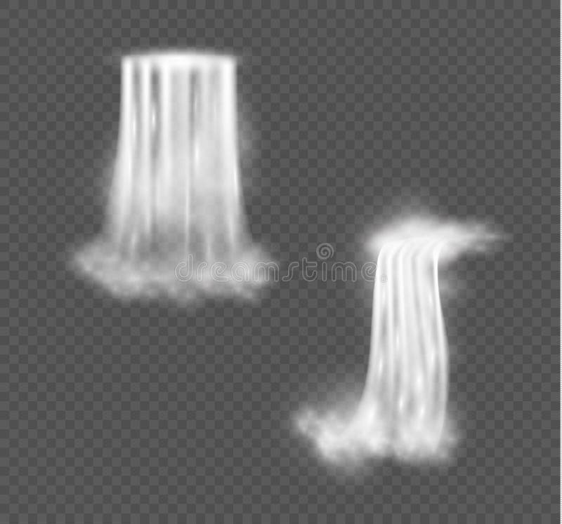 Waterfall, Isolated on Transparent Background.vector Illustration Stock ...