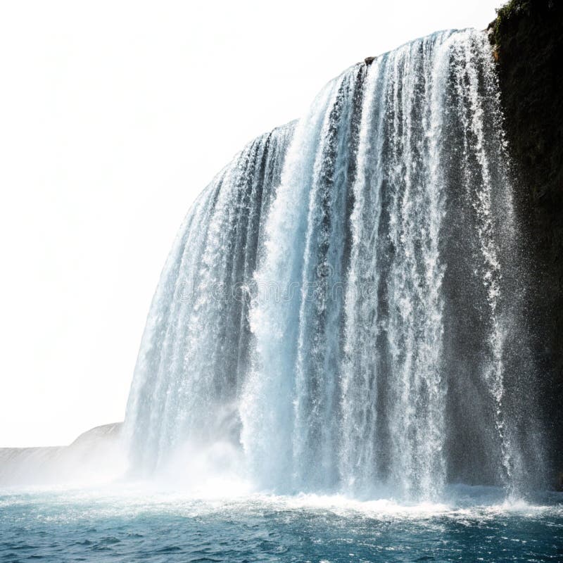 Waterfall Isolated on Transparent Background PNG Stock Image ...