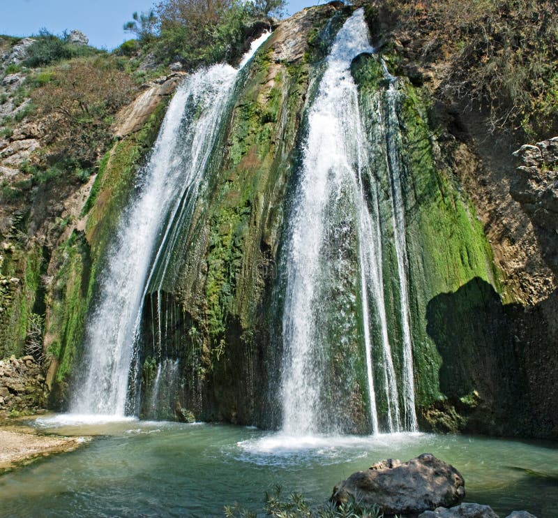 Waterfall at Israel stock image. Image of stream, nature - 16553675