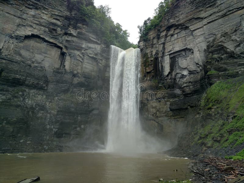 Waterfall in Ithaca, New York Stock Photo - Image of water, cascades ...