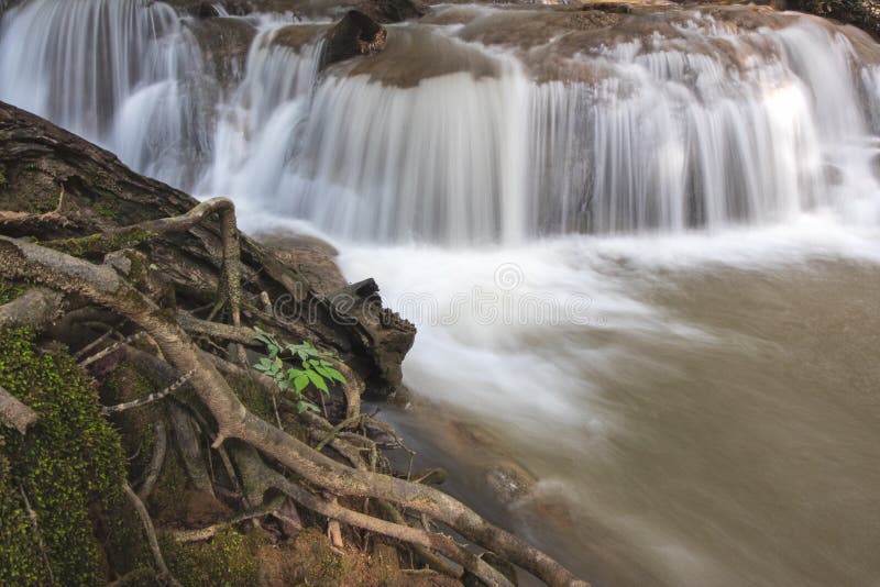 Waterfall in the Jungle of Central Region Thailand. Low Shutter Speed ...