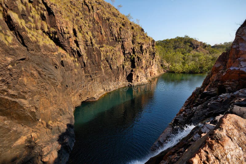 Waterfall in Kakadu stock photo. Image of gorge, falls - 11357612
