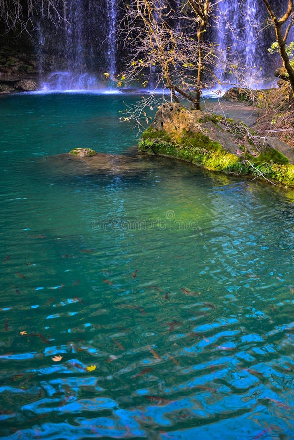 Waterfall, lake stock image. Image of lake, nature, river - 52380281