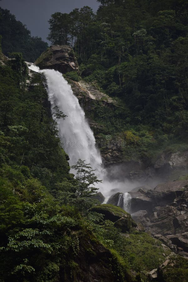 Waterfall of life stock image. Image of water, rock - 191215369