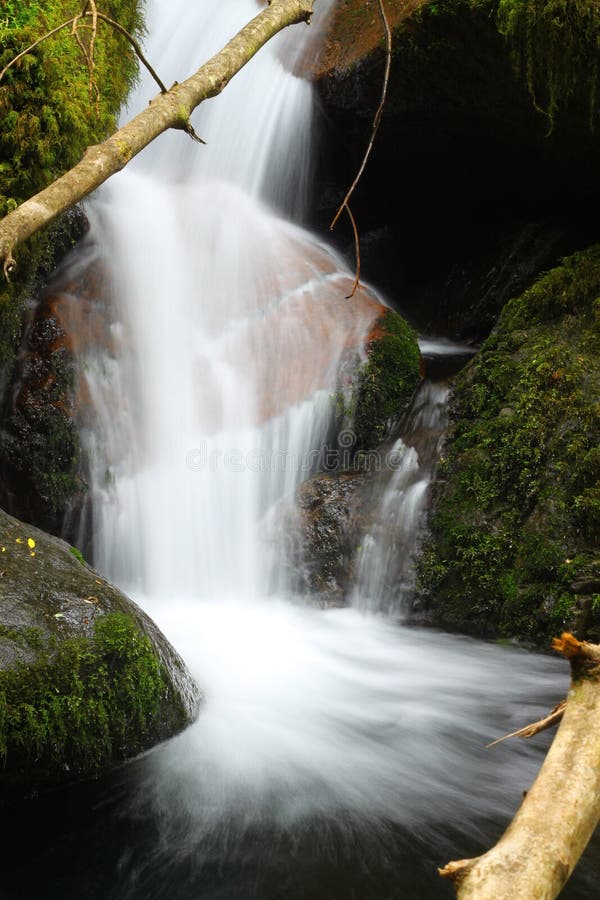 Waterfall like a curtain stock photo. Image of exposure - 91991378
