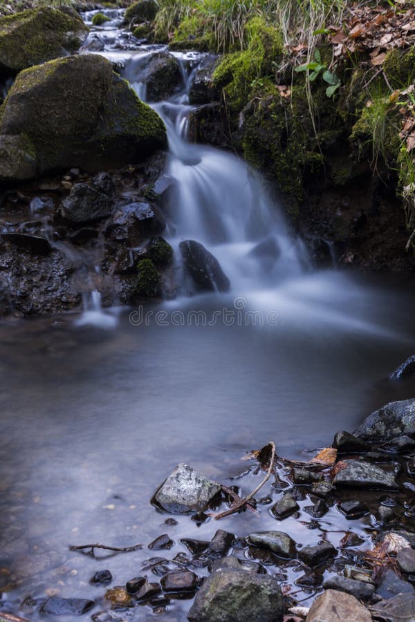 Waterfall stock photo. Image of little, rock, flow, creek - 91581796