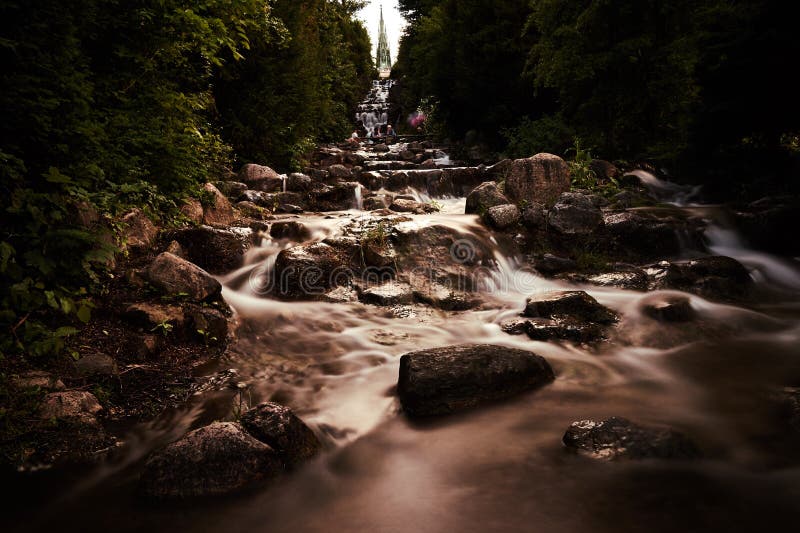 Waterfall stock photo. Image of monument, water, rocks - 67906634