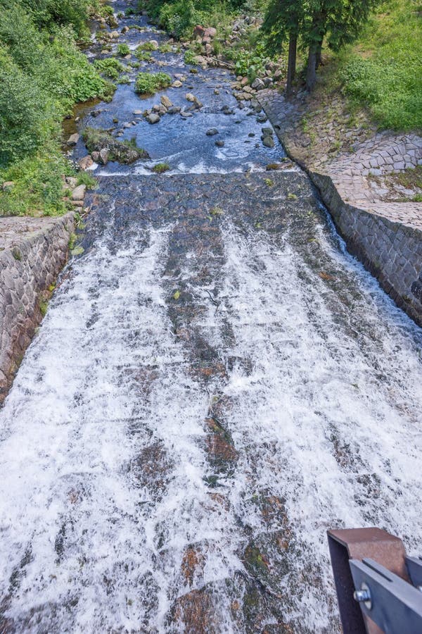 Waterfall, Looking from Above Stock Photo - Image of fallen, waterfall ...