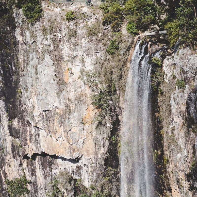 Waterfall lookout stock image. Image of waterfall, gorgeous - 97294743