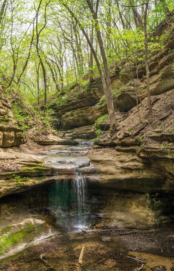 The Waterfall in the Lower Dells. Stock Photo - Image of landscape ...