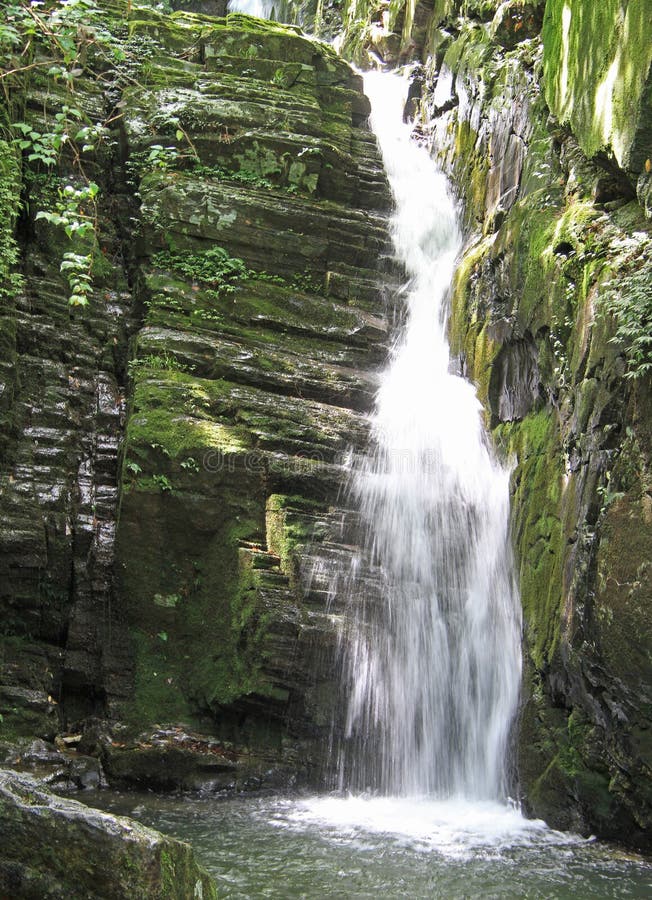Waterfall in Lushan National Park Stock Photo - Image of green ...