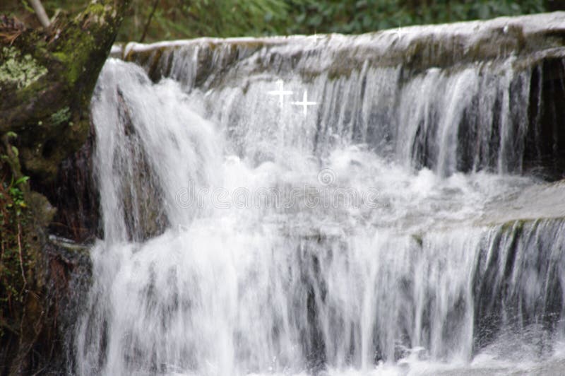 Rounded waterfall stock image. Image of creek, rapid - 266354425