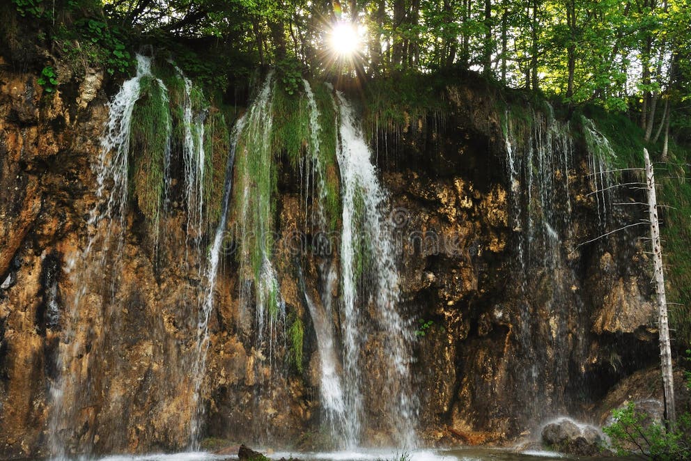 Waterfall Mali prstavac stock photo. Image of unesco - 23485054