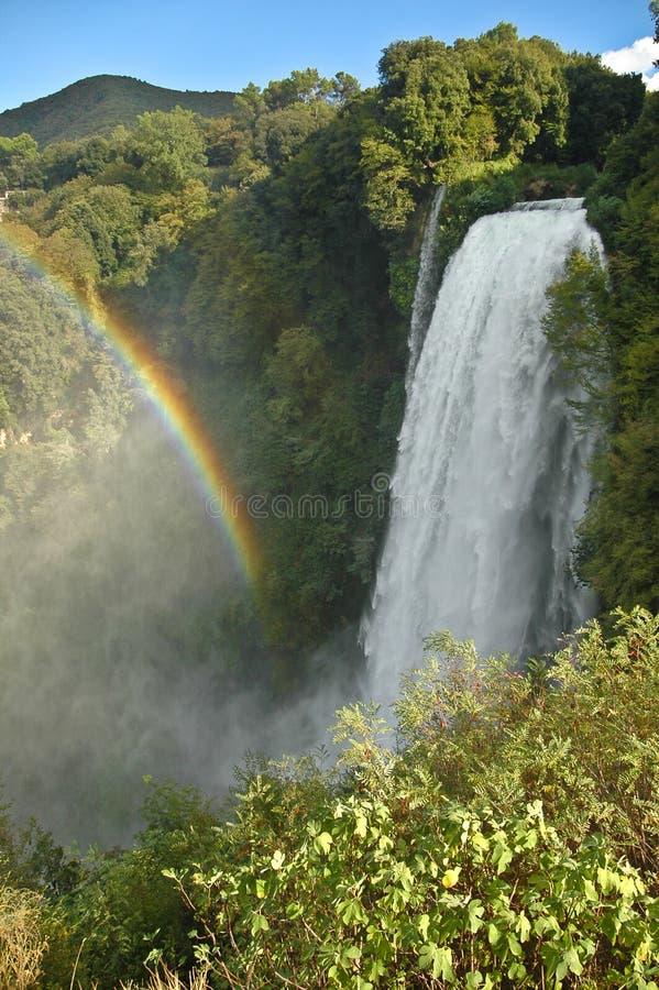 Waterfall in Italy. stock photo. Image of waterfall, steam - 50283544