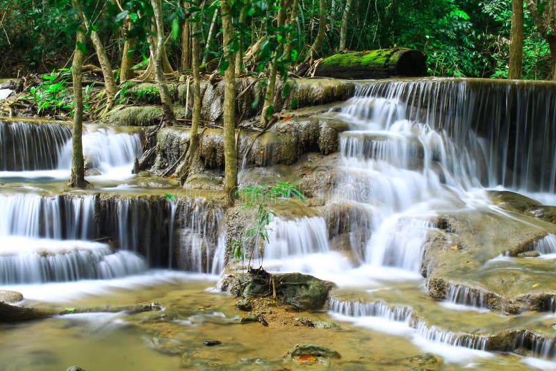 Waterfall in the Middle of Rainforest. Stock Photo - Image of outdoor ...
