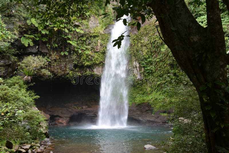 Waterfall stock image. Image of jungle, waterfall, vines - 34930519