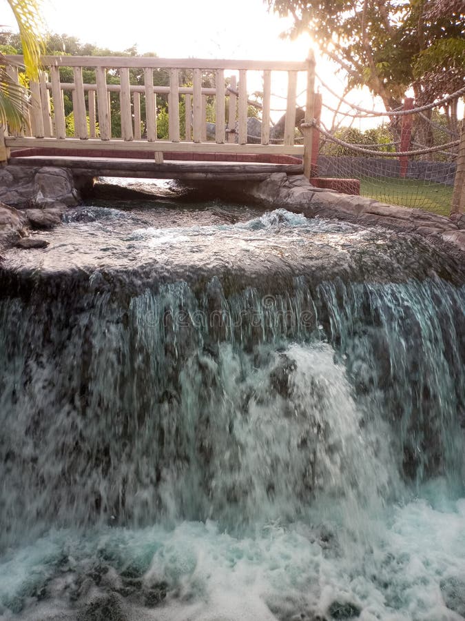 Waterfall at Mini Golf Course Stock Image - Image of florida, golf ...
