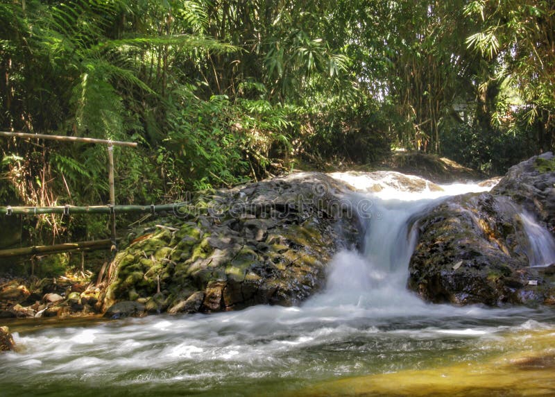 Waterfall Mini at Subang West Java Stock Photo - Image of waterfall ...