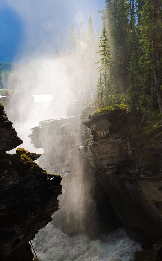 Waterfall and Mist stock photo. Image of beautiful, forest - 29372588