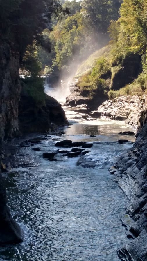 Waterfall stock image. Image of state, mist, waterfall - 68301341