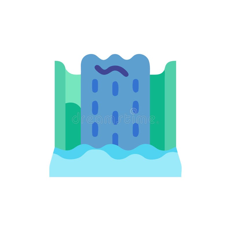 Waterfall Model Icon for Project Management Stock Illustration ...