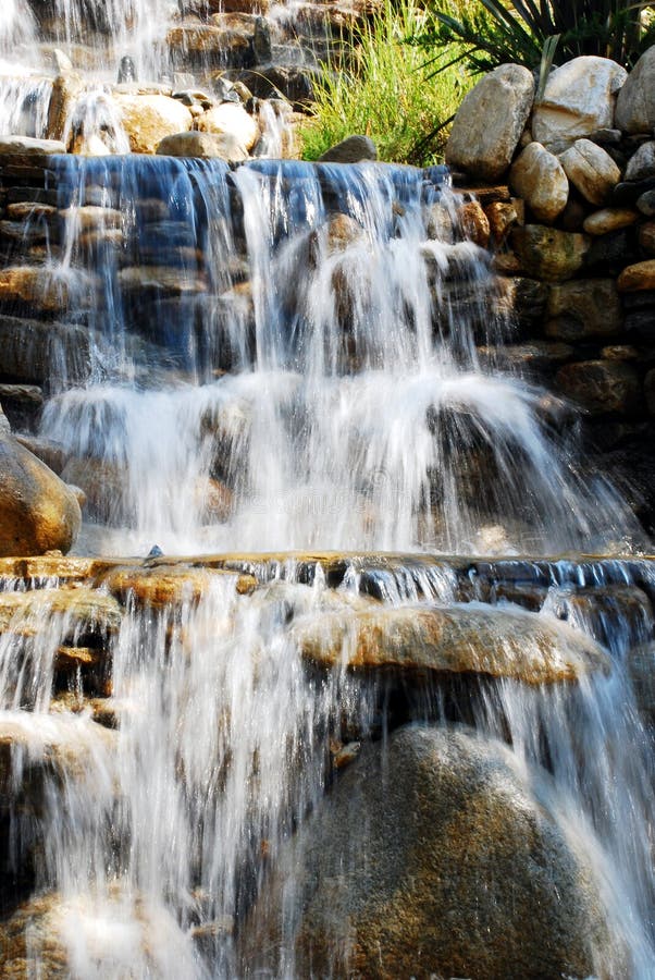 Waterfall in motion stock image. Image of falls, grand - 27037139