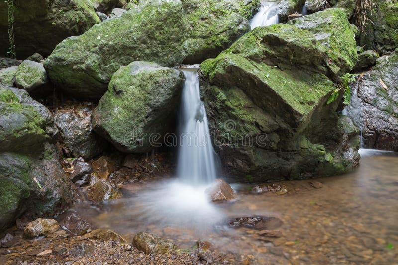 Waterfall stock photo. Image of rains, waterfall, green - 80900656