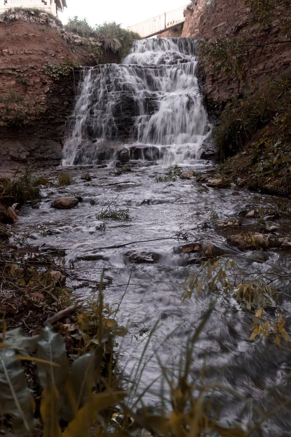 Waterfall in Samara. Mountain River Waterfall Landscape. Waterfall ...