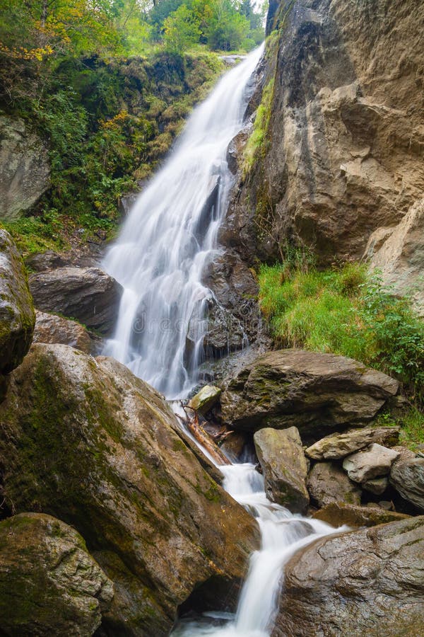 Waterfall in Natural Cave. Bath of Aphrodite. Cyprus Stock Image ...