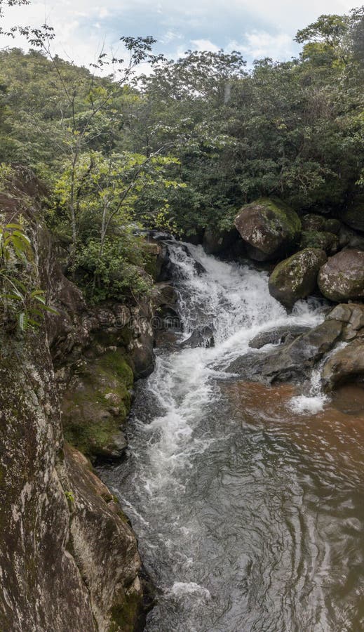 Waterfall in Mountains of Panama Stock Photo - Image of water ...