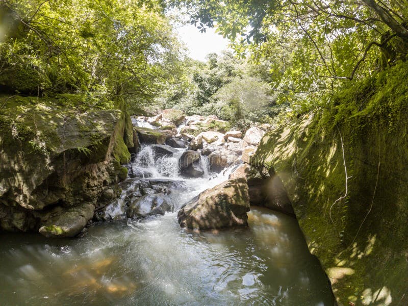 Waterfall in Mountains of Panama Stock Photo - Image of mountains ...