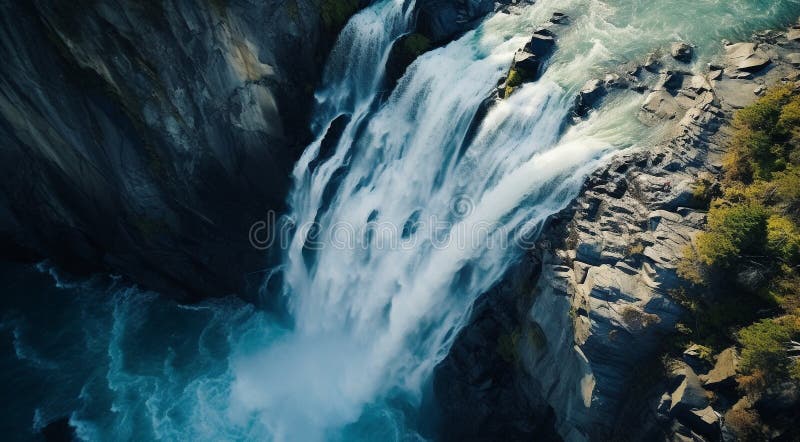 Waterfall in the Mountains, Waterfall in the Forest, Waterfall Scene ...