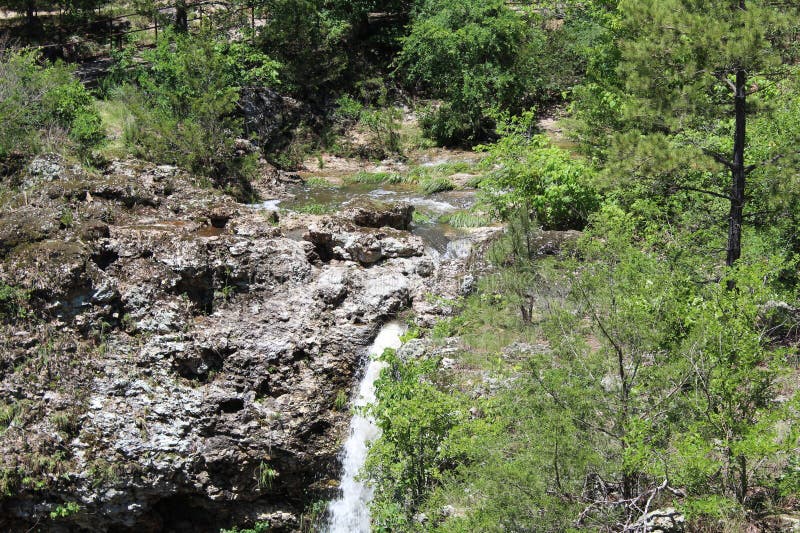 Waterfall at Natural Falls State Park in Oklahoma Stock Photo - Image ...