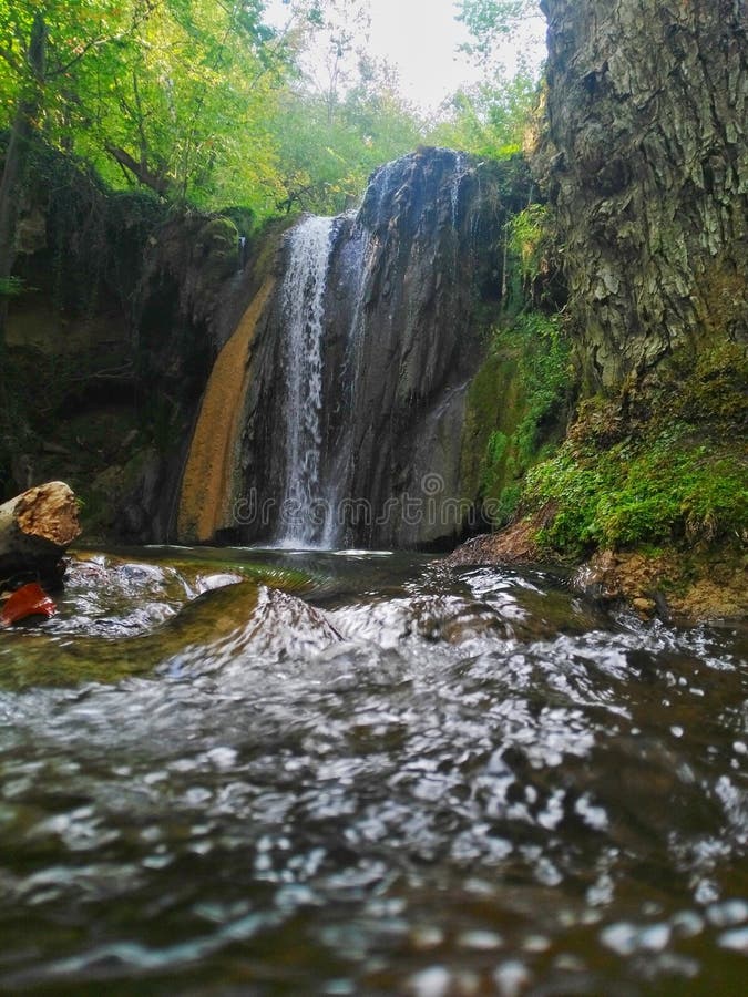 Waterfall nature jewel stock image. Image of beautiful - 235582813