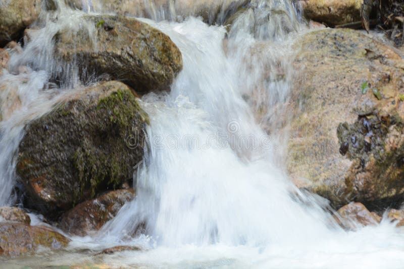 Waterfall Nature Rocks Water Stock Photo - Image of park, nature: 127066566