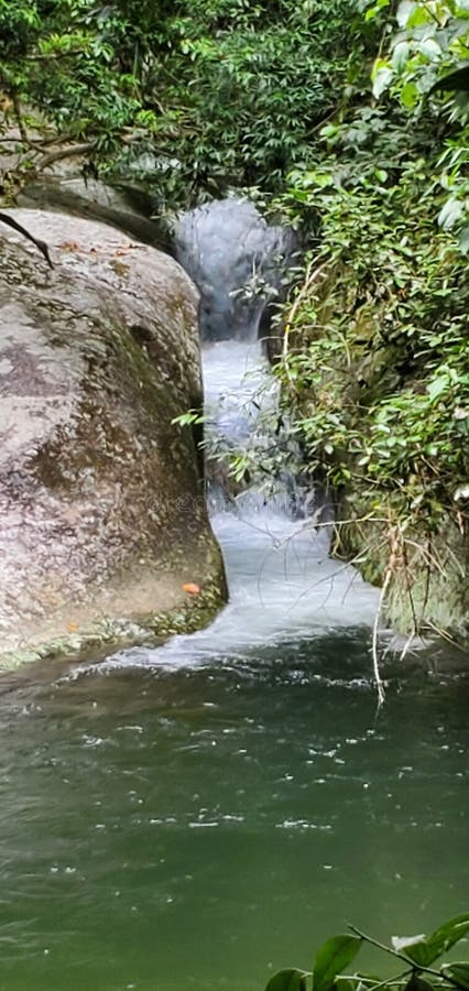 Waterfall Near Paraty Brazil Stock Image - Image of moving, paraty ...