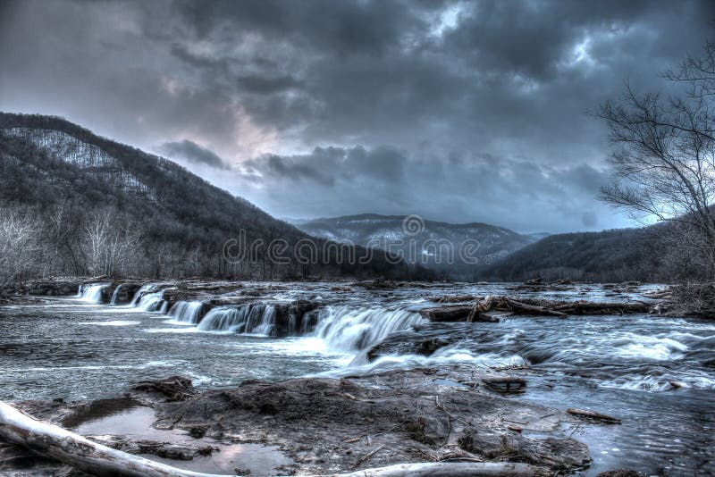 Sandstone Falls on New River Summers County West Virginia Stock Photo ...