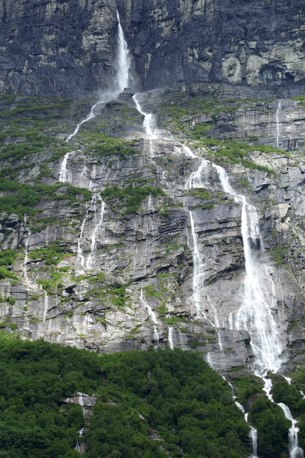Waterfall in Norway stock image. Image of clear, green - 27980465