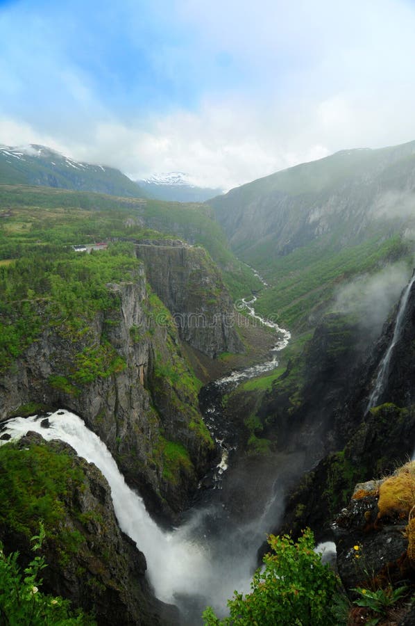 Waterfall in Norway stock photo. Image of high, scandinavia - 5695256