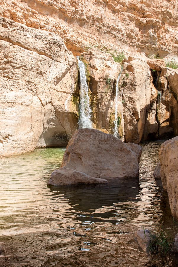 Waterfall into Oasis stock image. Image of water, waterfall - 11044371