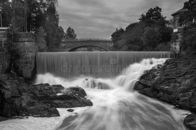 Waterfall in old town stock photo. Image of finland, hydro - 51203506