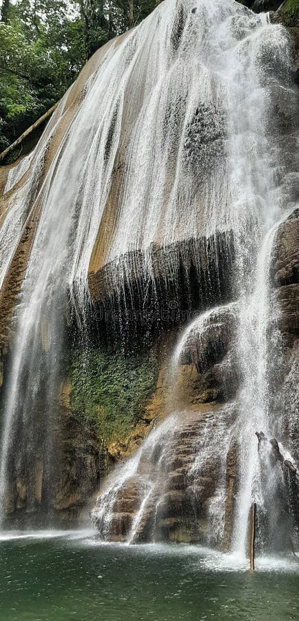 Waterfall is One Piece of Heaven on Earth Stock Image - Image of ...