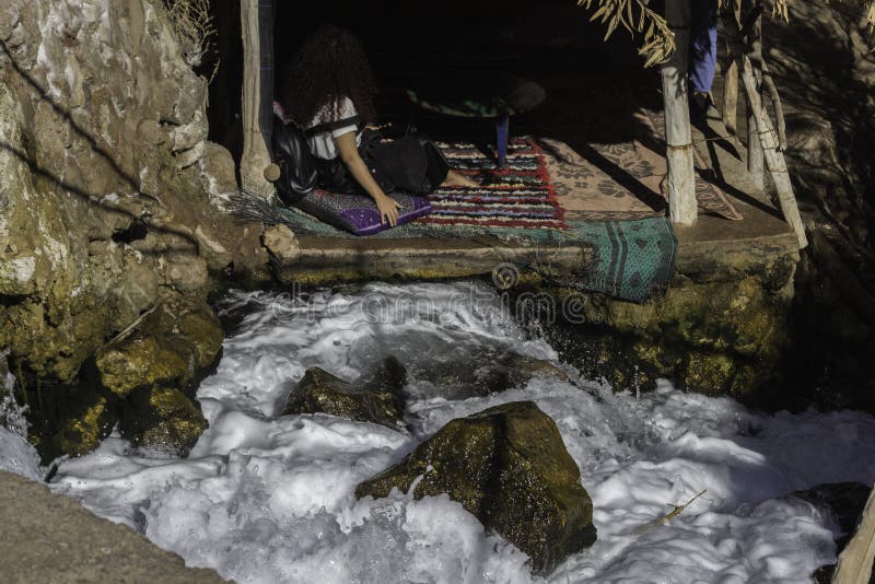 WATERFALL RIVER, MOROCCO editorial photo. Image of watercourse - 241589636