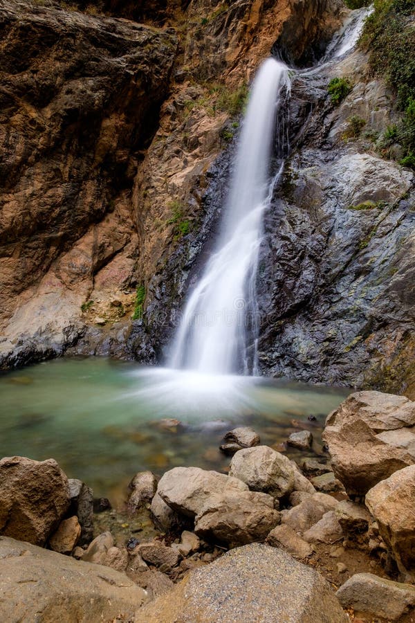 Waterfall in Ourika, Morocco Stock Photo - Image of cascade, colour ...