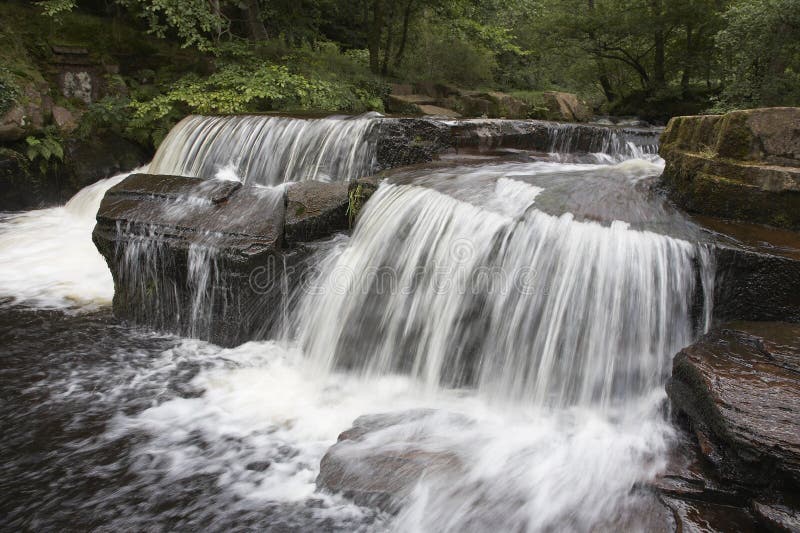 Waterfall over rocks stock image. Image of water, beacons - 30847183