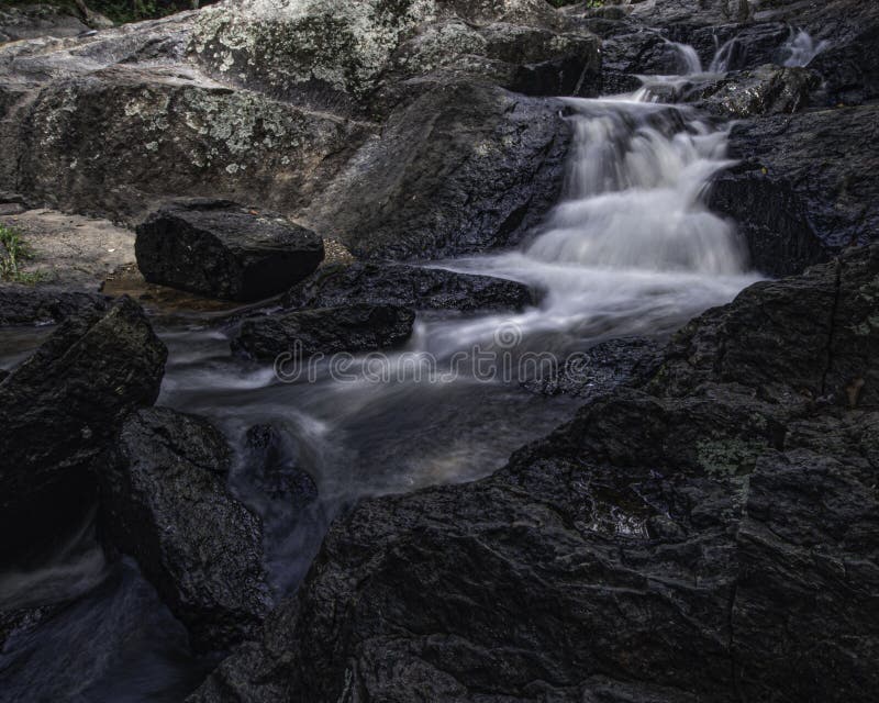 Waterfall Over Rocks Background Stock Photo - Image of trip, appalachia ...