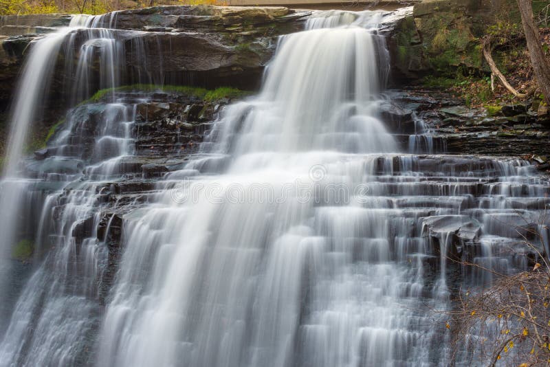 Waterfall over rocks stock image. Image of nature, scene - 98584341
